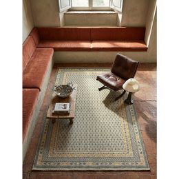 Jute-Teppich Bord&uuml;re Gr&uuml;n-Gelb 120 x 170 cm - CAM KADIMA DESIGN
