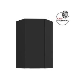 K&uuml;chen-Preisbombe K&uuml;che ARIA Eckh&auml;ngeschrank 60 cm, H&ouml;he 90 Schwarz K&uuml;chenzeile Anti Fingerprint