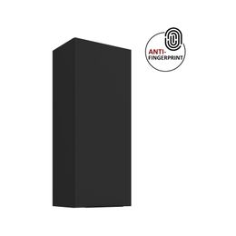 K&uuml;chen-Preisbombe K&uuml;che ARIA H&auml;ngeschrank 45 cm H&ouml;he 90 cm Schwarz K&uuml;chenzeile Anti Fingerprint