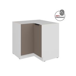 K&uuml;chen-Preisbombe K&uuml;chen Eckschrank 90x90 cm K&uuml;che ARIA Sandgrau matt Anti Fingerprint K&uuml;chenzeile
