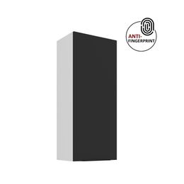 K&uuml;chen-Preisbombe K&uuml;che ARIA H&auml;ngeschrank 45 cm H&ouml;he 90 cm Schwarz K&uuml;chenzeile Anti Fingerprint