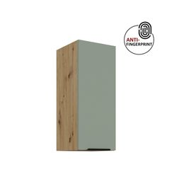 K&uuml;chen-Preisbombe K&uuml;chen H&auml;ngeschrank 30 K&uuml;che ARIA Aquamarin matt K&uuml;chenzeile Anti Fingerprint