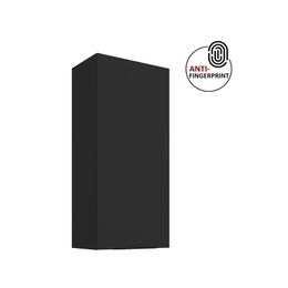 K&uuml;chen-Preisbombe K&uuml;che ARIA H&auml;ngeschrank 50 cm H&ouml;he 90 cm Schwarz K&uuml;chenzeile Anti Fingerprint
