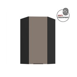 K&uuml;chen-Preisbombe K&uuml;che ARIA Eckh&auml;ngeschrank 60 cm, H&ouml;he 90 Sandgrau K&uuml;chenzeile Anti Fingerprint