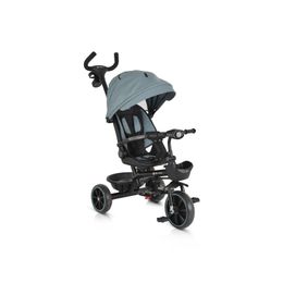 Byox Dreirad, Tricycle Summer, Fu&szlig;st&uuml;tze klappbar, Musik, Becherhalter, K&ouml;rbe blau