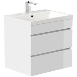 Posseik Badm&ouml;bel Fellini 60 SoftClose eiche gold mit drei grifflosen Schubladen