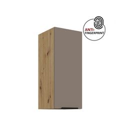 K&uuml;chen-Preisbombe K&uuml;chen H&auml;ngeschrank 30 K&uuml;che ARIA Sandgrau matt K&uuml;chenzeile Anti Fingerprint