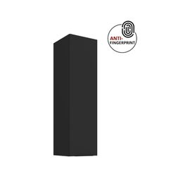 K&uuml;chen-Preisbombe K&uuml;che ARIA H&auml;ngeschrank 30 cm H&ouml;he 90 cm Schwarz K&uuml;chenzeile Anti Fingerprint