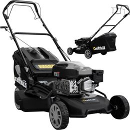 Craftfull Premium Benzin-Rasenm&auml;her CR-139-30, Selbstfahrantrieb, 144cm&sup3; Motor, 4in1-System (Schwarz/Grau)