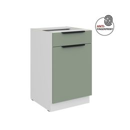 K&uuml;chen-Preisbombe K&uuml;chen Unterschrank 50 cm K&uuml;che ARIA Aquamarin matt Anti Fingerprint K&uuml;chenzeile