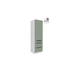 K&uuml;chen-Preisbombe K&uuml;chen Hochschrank 60 cm K&uuml;che ARIA Aquamarin matt Anti Fingerprint K&uuml;chenzeile