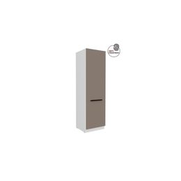 K&uuml;chen-Preisbombe K&uuml;chen Hochschrank 60 cm K&uuml;che ARIA Sandgrau matt Anti Fingerprint K&uuml;chenzeile