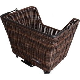 Hinterrad-Fahrradkorb "Picnic AVS", braun