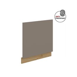 K&uuml;chen-Preisbombe Frontblende f&uuml;r integrierten Geschirrsp&uuml;ler 60 cm ARIA Sandgrau + Eiche Artisan
