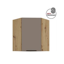 K&uuml;chen-Preisbombe K&uuml;chen Eckschrank 60 cm K&uuml;che ARIA Sandgrau matt Anti Fingerprint K&uuml;chenzeile