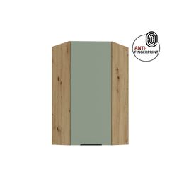 K&uuml;chen-Preisbombe K&uuml;che ARIA Eckh&auml;ngeschrank 60 cm, H&ouml;he 90 Aquamarin K&uuml;chenzeile Anti Fingerprint