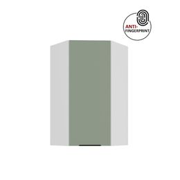 K&uuml;chen-Preisbombe K&uuml;che ARIA Eckh&auml;ngeschrank 60 cm, H&ouml;he 90 Aquamarin K&uuml;chenzeile Anti Fingerprint