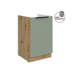 K&uuml;chen-Preisbombe K&uuml;chen Sp&uuml;lenschrank 50 K&uuml;che ARIA Aquamarin matt Anti Fingerprint K&uuml;chenzeile