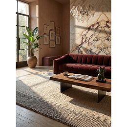 Teppich Bord&uuml;re Beige 160 x 230 cm - MEDWAY KADIMA DESIGN