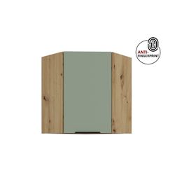 K&uuml;chen-Preisbombe K&uuml;chen Eckschrank 60 cm K&uuml;che ARIA Aquamarin matt Anti Fingerprint K&uuml;chenzeile
