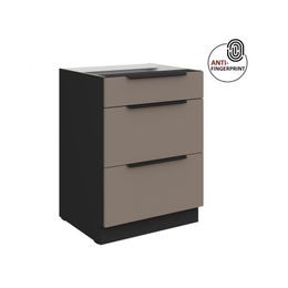 K&uuml;chen-Preisbombe K&uuml;chen Unterschrank 60 K&uuml;che ARIA Sandgrau ultra Anti Fingerprint K&uuml;chenzeile