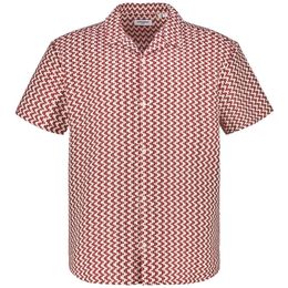 Jack & Jones Herren Gro&szlig;e Gr&ouml;&szlig;en | Jack&Jones Freizeithemd mit Strukturgewebe Farbe dunkelrot Gr&ouml;&szlig;e: 8XL