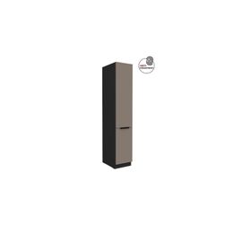 K&uuml;chen-Preisbombe K&uuml;chen Hochschrank 40 cm K&uuml;che ARIA Sandgrau matt Anti Fingerprint K&uuml;chenzeile