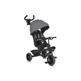 Byox Dreirad, Tricycle Summer, Fu&szlig;st&uuml;tze klappbar, Musik, Becherhalter, K&ouml;rbe grau