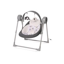 Lorelli Babywippe Twinkle klappbar Musik Schwingfunktion, Timer Fernbedienung grau