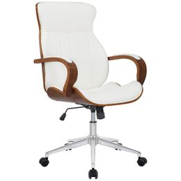 CLP B&uuml;rostuhl ergonomisch Melilla, H&ouml;henverstellbar und Drehbar, mit kippbarer R&uuml;ckenlehne und Armlehnen aus Kunstleder, Schreibtischstuhl