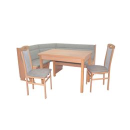 m&ouml;bel direkt online Eckbankgruppe (4teilig) "Caro I" Buche