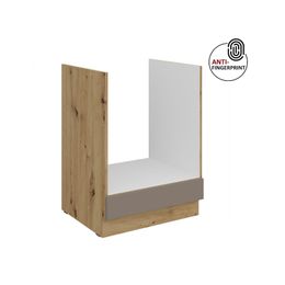 K&uuml;chen-Preisbombe K&uuml;chen Herdschrank 60 K&uuml;che ARIA Sandgrau matt Anti Fingerprint K&uuml;chenzeile