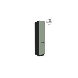 K&uuml;chen-Preisbombe K&uuml;chen Hochschrank 40 cm K&uuml;che ARIA Aquamarin matt Anti Fingerprint K&uuml;chenzeile