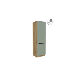K&uuml;chen-Preisbombe K&uuml;chen Hochschrank 60 cm K&uuml;che ARIA Aquamarin matt Anti Fingerprint K&uuml;chenzeile