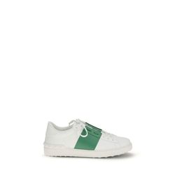 Valentino Garavani Wei&szlig;e Kalbsleder Bos Taurus Low-Top Sneaker