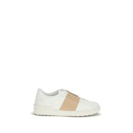 Valentino Garavani Wei&szlig;e Kalbsleder Bos Taurus Low-Top Sneaker