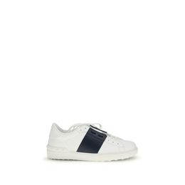 Valentino Garavani schwarze Kalbsleder Bos Taurus Low-Top Sneakers