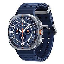 Samsung Galaxy Watch Ultra (2025) 47 mm Titangeh&auml;use titanium blue am Marine Band blue [Wi-Fi + 4G]