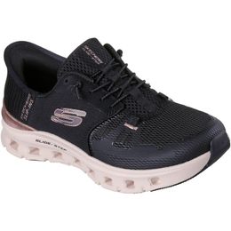 Skechers Glide-Step Pro Radiant Stride Damen Schwarz Mesh/Ros&eacute;gold Trim Sneaker