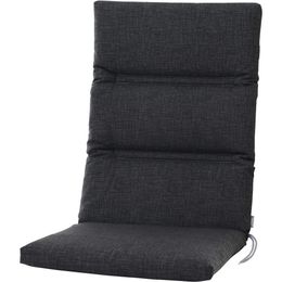 siena GARDEN Hochlehner-Auflage 'Comfort' anthrazit 48 x 110 x 6 cm