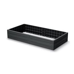 Hochbeet 'Base Woody' 149 x 75,6 x 25 cm anthrazit