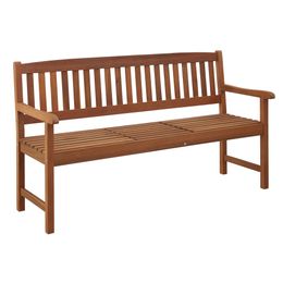 Gartenbank 'Florida' 3-Sitzer Akazienholz braun 159 x 88 x 60 cm