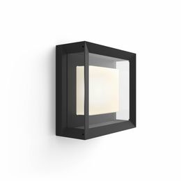 Philips Wandleuchte 'Hue Econic' schwarz 26 x 26 cm