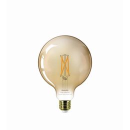 Philips LED-Leuchtmittel 'SmartLED' Globe gold E27 7 W 640 lm warmwei&szlig; bis tageslichtwei&szlig;