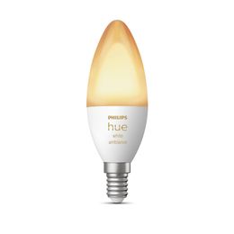 PHILIPS Hue LED-Leuchtmittel 'Hue White Ambiance' dimmbar Kerze matt E14 5,2 W 320 lm neutralwei&szlig;