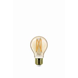 Philips LED-Leuchtmittel 'SmartLED' dimmbar Standardform gold E27 7 W 640 lm warmwei&szlig; bis tageslichtwei&szlig;
