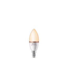 Philips LED-Leuchtmittel 'SmartLED' dimmbar Kerze matt E14 4,9 W 470 lm warmwei&szlig; bis tageslichtwei&szlig;