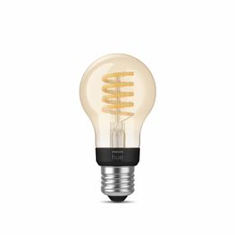 PHILIPS Hue LED-Leuchtmittel 'Hue White Ambiance' dimmbar Tropfen gold E27 7 W 550 lm warmwei&szlig;