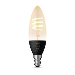 PHILIPS Hue LED-Leuchtmittel 'Hue White Ambiance' dimmbar Kerze gold E14 warmwei&szlig; bis tageslichtwei&szlig;