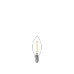 Philips LED-Leuchtmittel Kerze klar E14 1,4 W 136 lm warmwei&szlig;